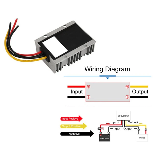 WATERPROOF DC/DC CONVERTER Regulator 6A 12V/24V Step Up to 36V 216W $54 ...