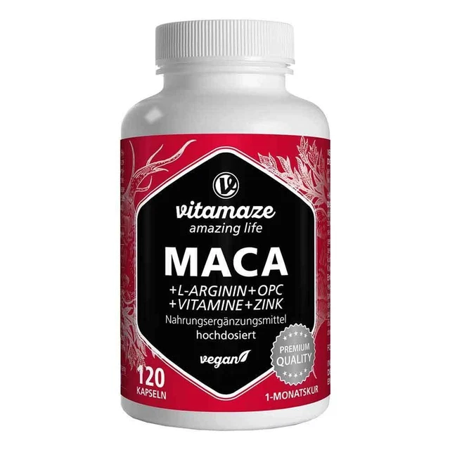 MACA ROOT CAPSULES - Libido Booster for Men and 105.6 g (Pack of 1 ...