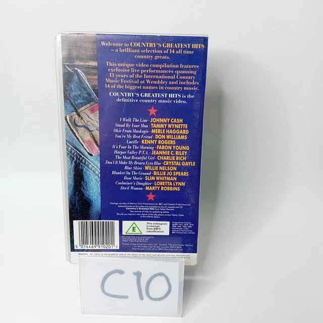 COUNTRYS GREATEST HITS Vhs Tape - Rare Retro Movie £13.48 - PicClick UK