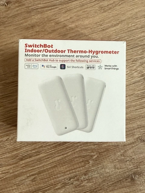 SWITCHBOT IP65 3 Pack Indoor Outdoor Thermo Hygrometer With Alexa - New ...