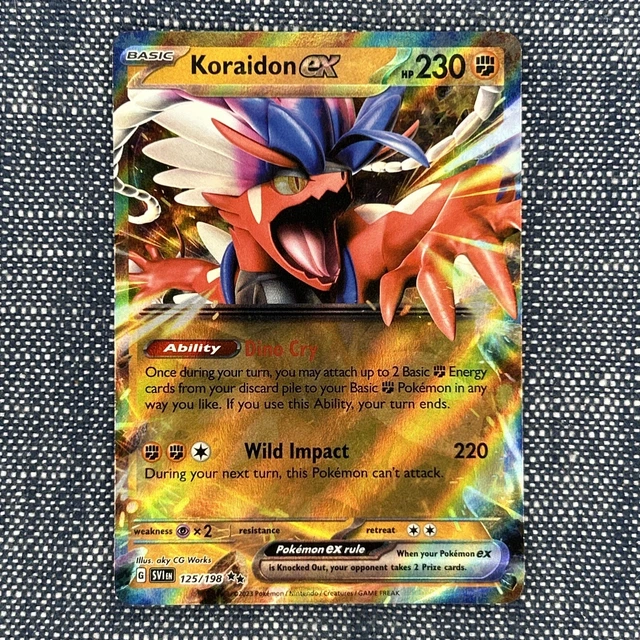 POKÉMON TCG KORAIDON ex Scarlet & Violet - Base Set 125/198 Holo Double ...
