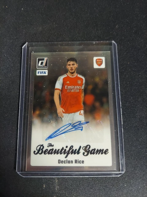DECLAN RICE 2023-24 Donruss Soccer The Beautiful Game Chrome Auto ...