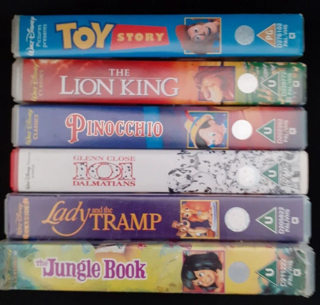 DISNEY VHS VIDEOS Jungle Book Toy Story Lion King Lady+Tramp 101 Dalma ...