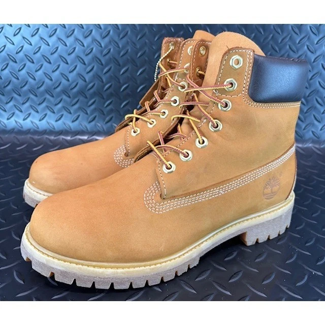 TIMBERLAND 6 INCH Premium Waterproof Boots Wheat Brown Leather mens ...