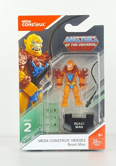 MEGA CONSTRUX HEROES BEAST MAN Series 2 Masters of the Universe He Man ...