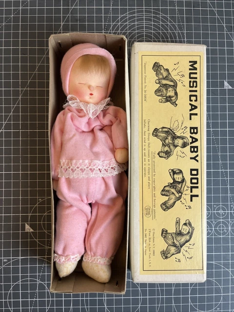 SHACKMAN MUSICAL BABY Doll Automaton From The 60s Made In Japan. With ...