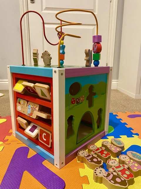IN THE NIGHT Garden Wooden Activity Cube - Boxed Wooden Sensory Toy £4. ...