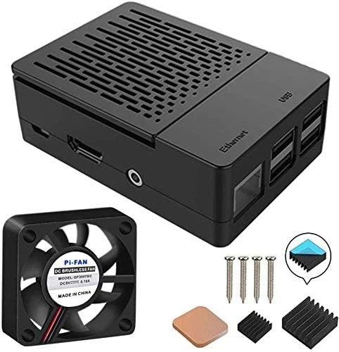 GEEEKPI RASPBERRY PI 3B+ Case 3/2 Model B Case with Cooling Fan, 3pcs ...