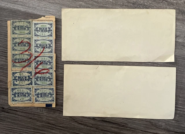 ULTRA RARE BLUE Chip Stamps 1200 Stamps Award Certificate Lot £4.02 ...