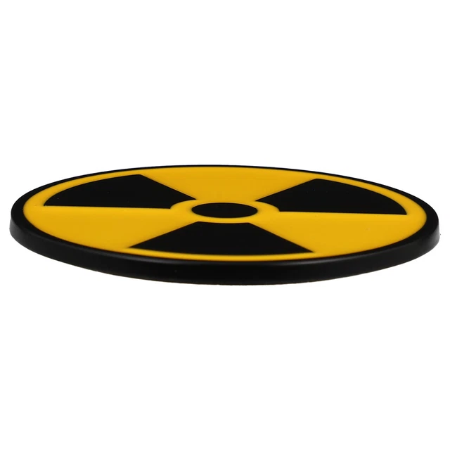 NUCLEAR RADIATION SIGN Sticker Decal Symbol Car Warning Earth Tones £6. ...