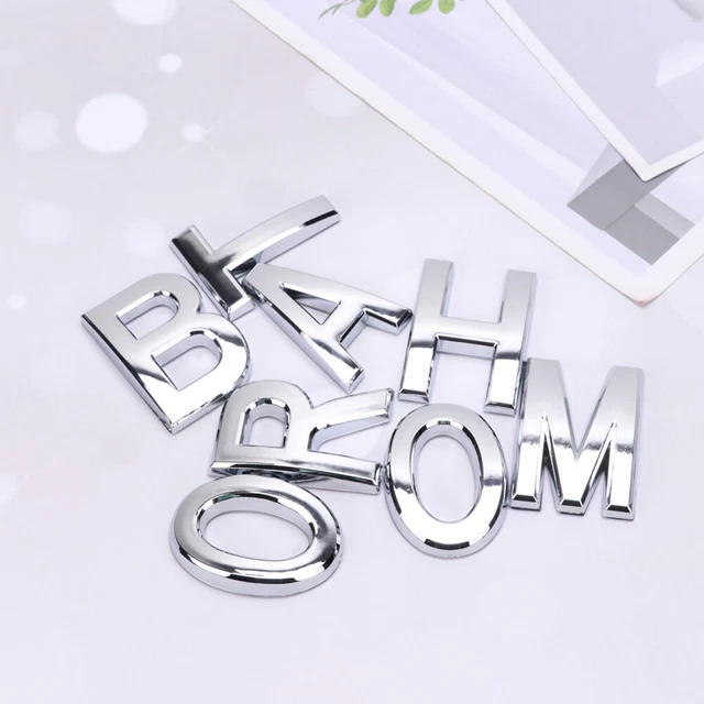 WALL PLAQUE SAFE Bathroom Sign Non-deformation Number Letter £8.75 ...