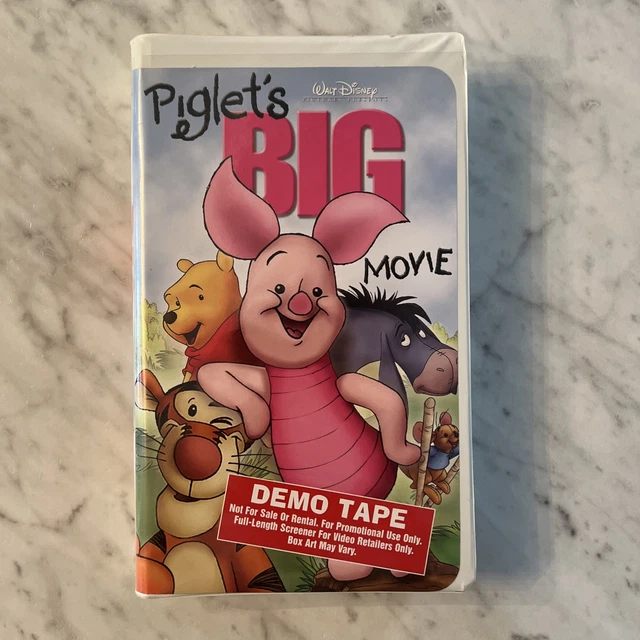 PIGLET'S BIG MOVIE - RARE VHS Demo Tape! Winnie The Pooh Walt Disney $89.59 - PicClick CA