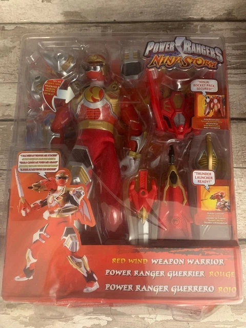 POWER RANGERS NINJA Storm Red Wind Weapon Warrior 12" Action Figure ...
