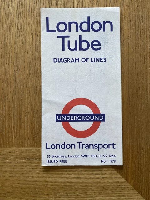 NO.1 1979 LONDON Underground Tube Map Pocket Diagram £5.50 - PicClick UK