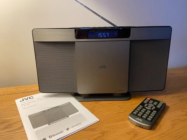 JVC RD-D227B WIRELESS Flat Panel DAB Hi-Fi System + Remote ...