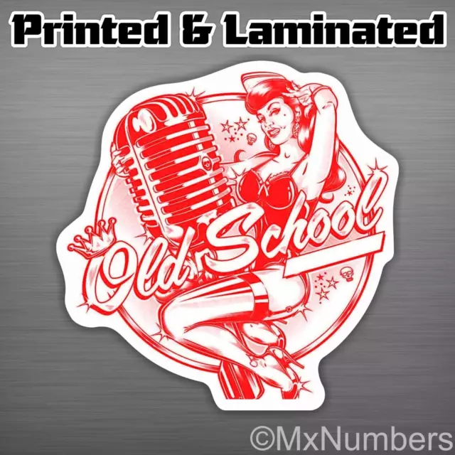 Old School Decal Sticker Pinup Sexy Girl Race Window Jdm Bug Bus Vw Hot