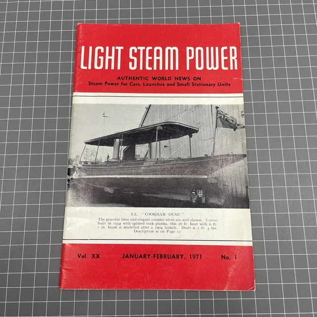 VINTAGE MAGAZINE LIGHT STEAM POWER Car Mancave Garage Junk Booklet ...