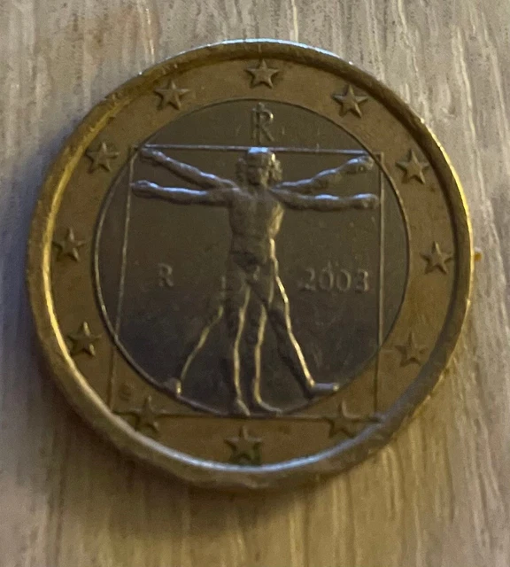 RARE ITALIAN 1 euro coin by Leonardo da Vinci 2002 VERY RARE!! EUR 450 ...