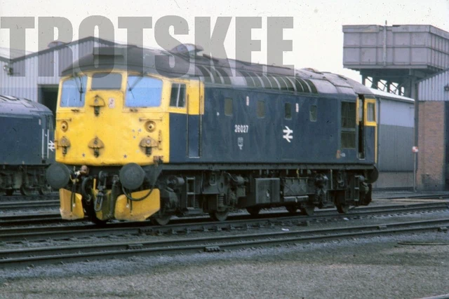 35MM SLIDE BR British Railway Diesel Loco Class 26 26027 Haymarket 1981 ...