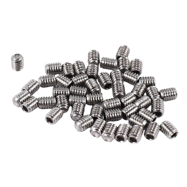 2X(50PCS M2.5 X 3mm Stainless Steel Hex Socket Set Grub Screws Headless ...