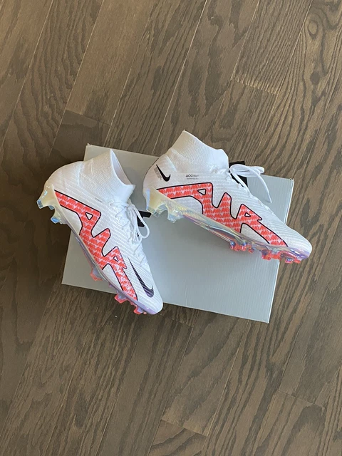 NIKE ZOOM MERCURIAL Superfly 9 Elite FG White Bright Crimson DJ4977-101 ...