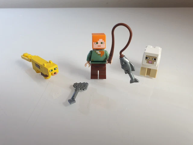 LEGO MINECRAFT ALEX with Ocelot and Sheep 662103 Complete £4.49 ...