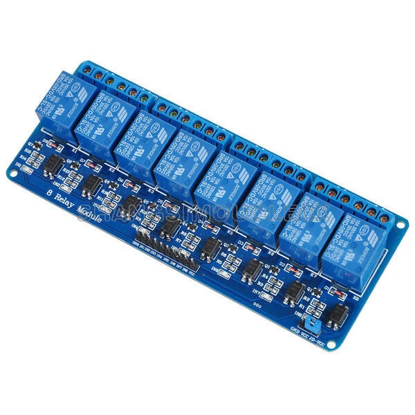 8 CHANNEL 5V Relay Module With Optocoupler For Arduino PIC AVR DSP ARM ...