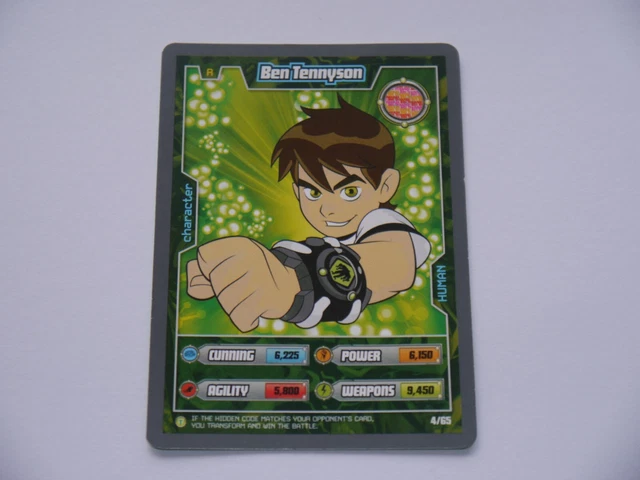 BEN 10 ALIEN Adventures Collectable Card BEN TENNYSON Card 4/65 Trading ...