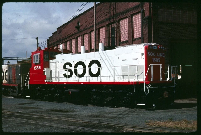 ORIGINAL RAIL SLIDE - SOO Soo Line 1535 Minneapolis MN 9-19-1987 EUR 5,58 - PicClick FR