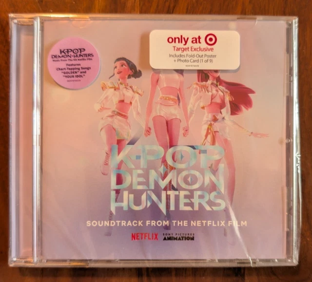 KPOP DEMON HUNTERS Soundtrack Target Exclusive CD Poster & Photo Card ...