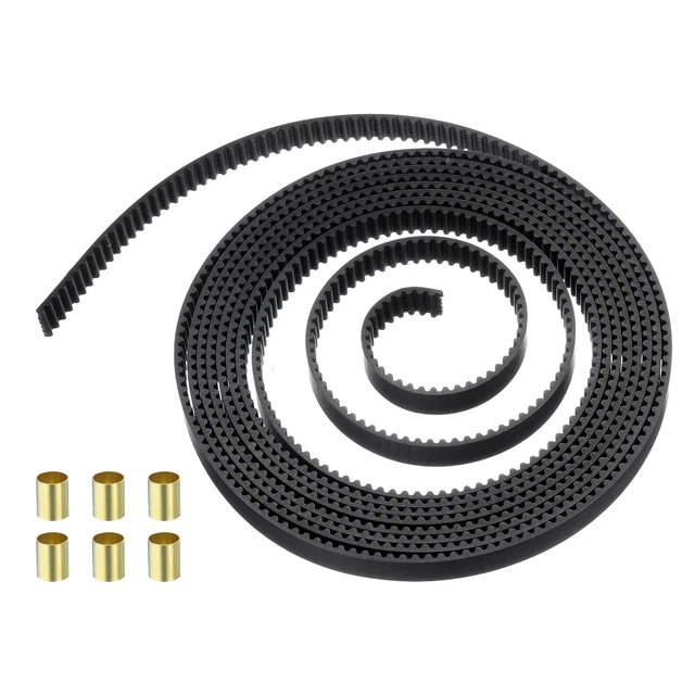 OPEN TIMING BELT Length 2 Meter, Open 2GT Rubber Timing Kit, Width 6mm ...