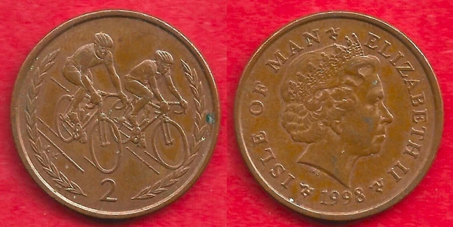 ILE DE MAN . 2 Pence 1998 EUR 1,90 - PicClick FR