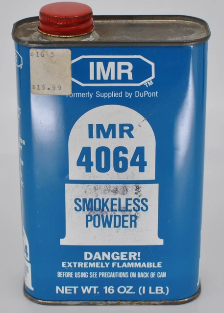 VINTAGE ADVERTISING DUPONT Imr 4064 Gun Powder Tin Can Collectible ...