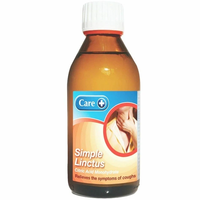 CARE SIMPLE LINCTUS Cough Syrup 200 ml £6.06 - PicClick UK