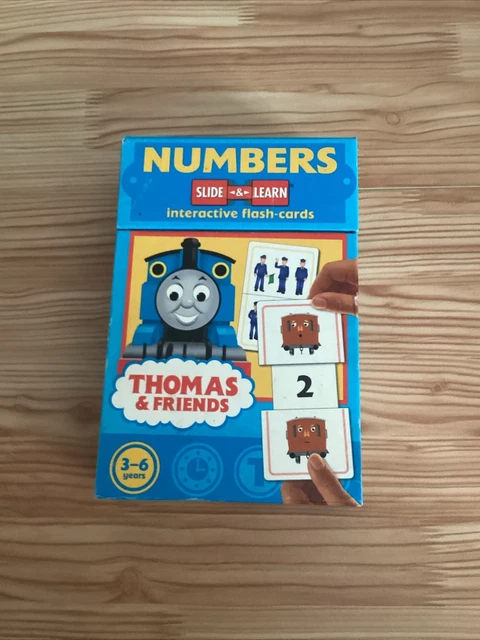 THOMAS THE TANK Engine Slide & Learn Interactive Flash Cards Numbers ...