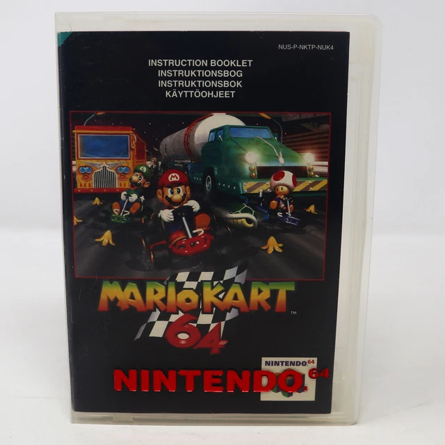 VINTAGE 1997 90S NINTENDO 64 N64 MARIO KART 64 CARTRIDGE VIDEO GAME PAL ...