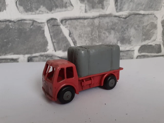 TRI-ANG MINIC PLASTIC flatbed lorry with sheeted load Friction motor £7 ...