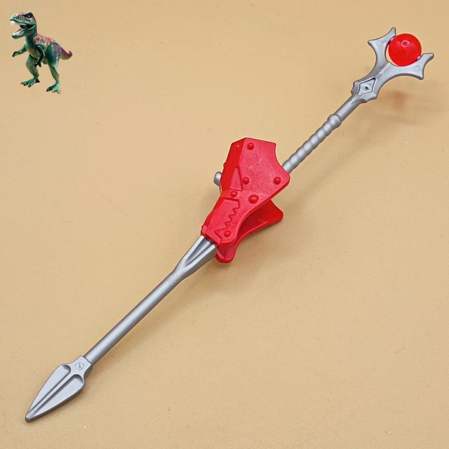 PLAYMOBIL LANCE CHEVALIER dragon-boule rouge-orbe-pica-juste médiéval ...