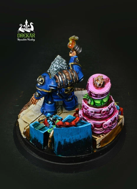 GROMBRINDAL SPACE MARINE Dwarf 40 Years of White Dwarf RARE model Pro ...