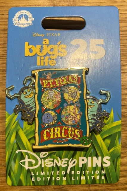 P.T. FLEAS CIRCUS A Bugs Life 25th Anniversary Disney Pixar LE Pin Bug ...