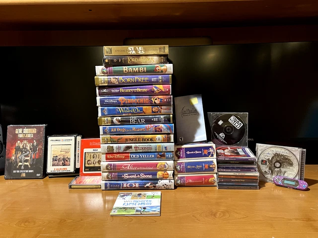 LOT 33 WALT Disney VHS Movies DVD CD Tape Pixar Masterpiece Collection ...