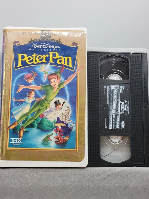 PETER PAN (VHS, 1998, 45th Anniversary Limited Edition) Walt Disney ...