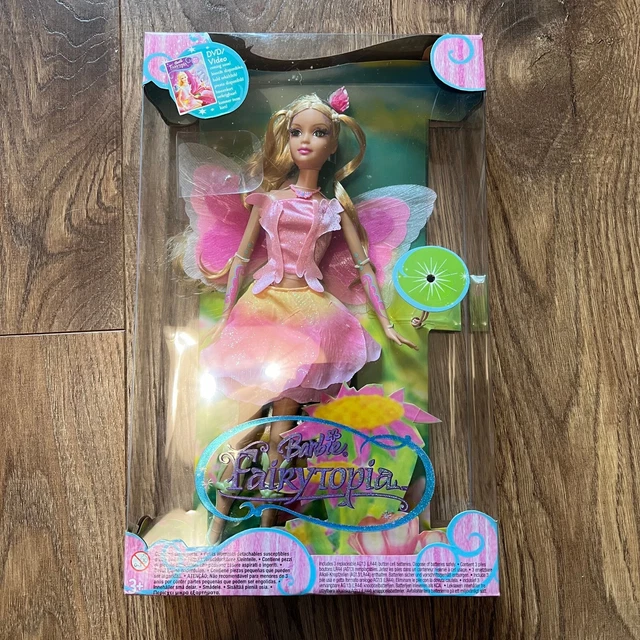 BAMBOLA BARBIE FAIRYTOPIA Elina con ali molto rara in scatola mai ...