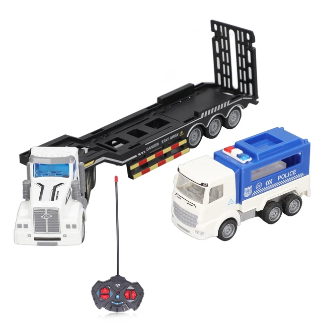 1:48 REMOTE CONTROL Flatbed Truck Cordless Electric Semi Trailer ...