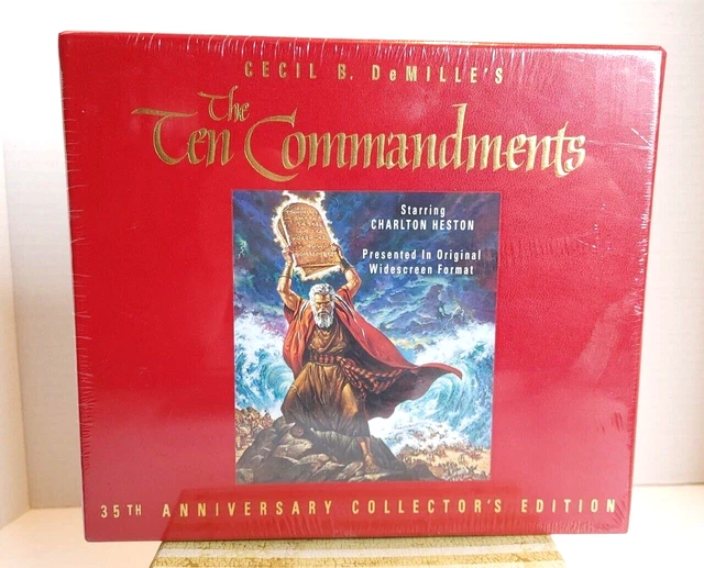 THE TEN COMMANDMENTS 35th Anniversary Collectors Edition VHS Box Set ...