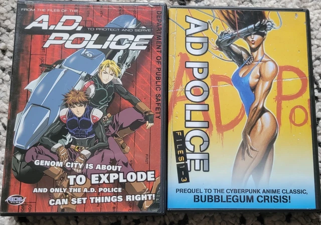 AD POLICE DVD Sets OVA and TV Series Region 1 Anime OOP Bubblegum ...