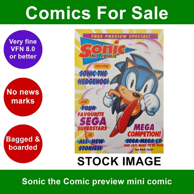 SONIC THE COMIC preview mini comic Nice VFN - RARE £19.99 - PicClick UK