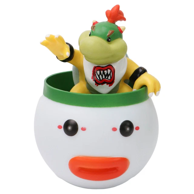 SUPER MARIO BROS Bowser Jr. mit Junior Clown Auto PVC Figur Spielzeug ...