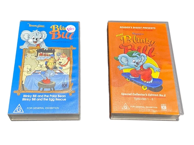BLINKY BILL SPECIAL Bundle Yoram Gross VHS Video Tape Bubble Wrap ...