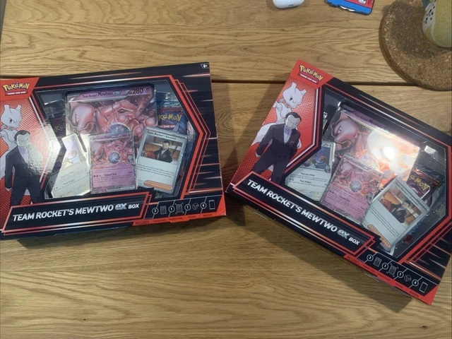 POKÉMON TCG TEAM Rocket Destined Rivals Mewtwo EX Box Set X 2 £57.00 ...